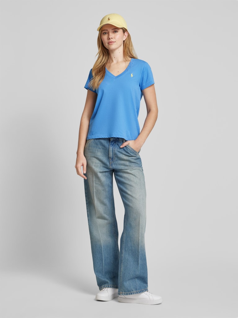 Polo Ralph Lauren Regular Fit T-Shirt aus reiner Baumwolle (blau ...