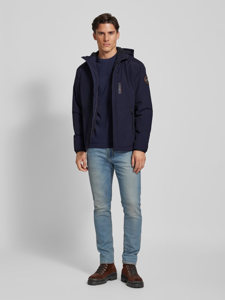 Napapijri Jack met ritszakken, model 'A-TUNDRA WINT' in marineblauw online kopen | P&C