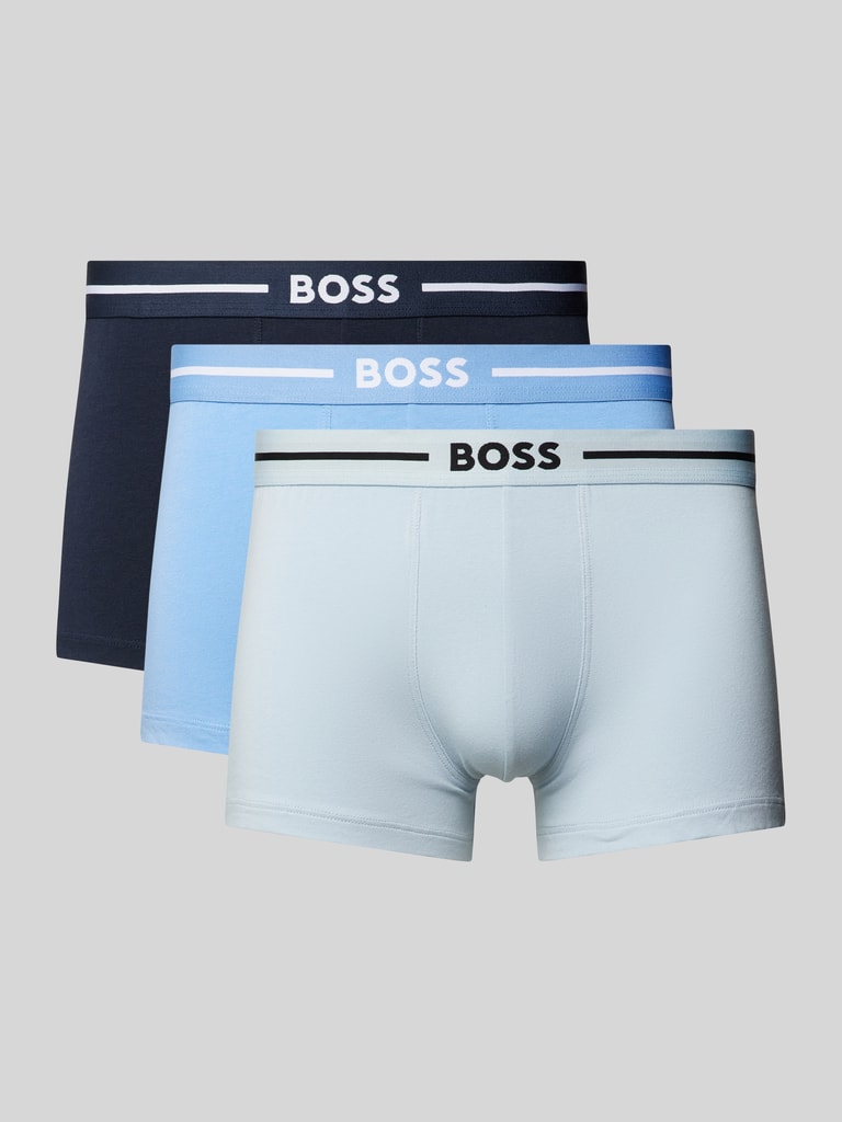 BOSS Trunks mit elastischem Logo-Bund im 3er-Pack (bleu) online kaufen