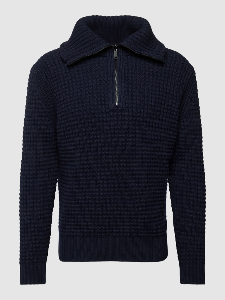 BOSS Orange Gebreide pullover met schipperskraag, model 'Atakos' in ...