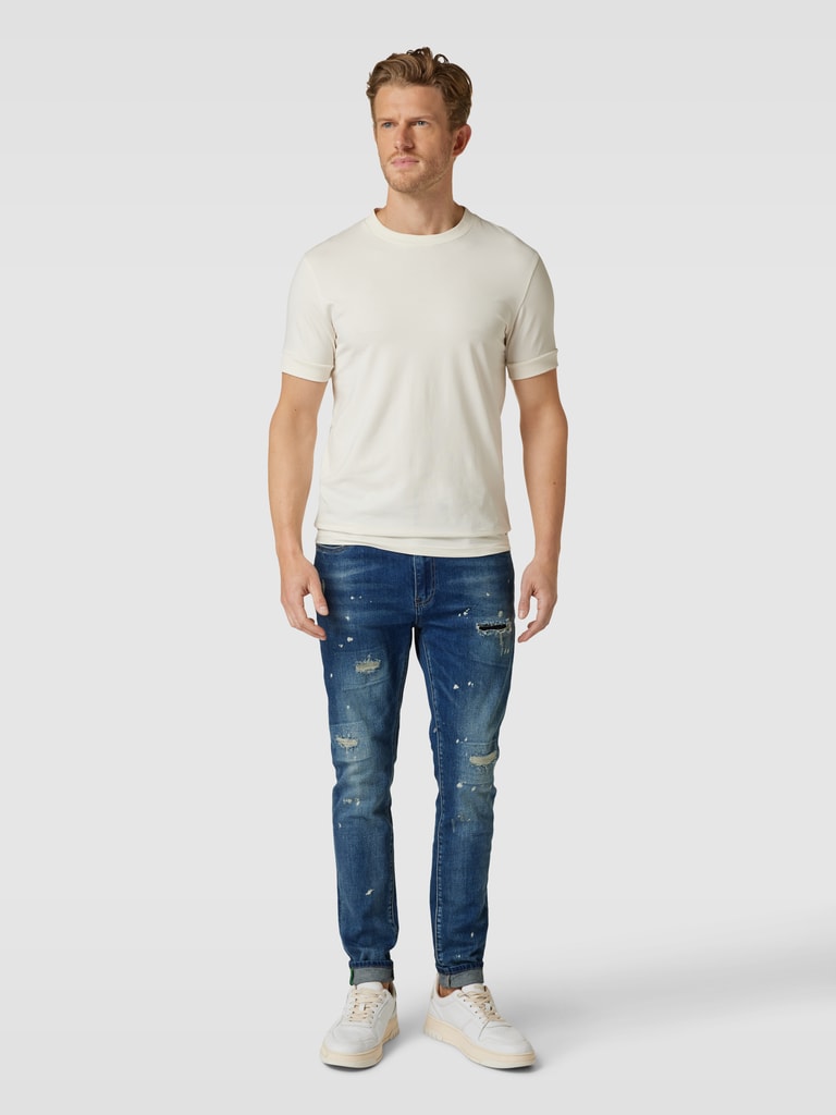 Blue Monkey Jeans in 5-pocketmodel, model 'Lenn' in blauw online kopen ...
