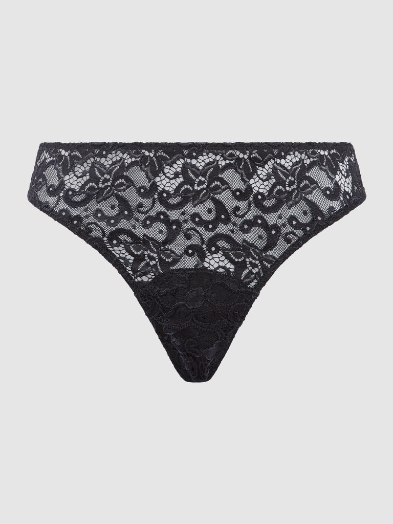 Hanro String aus Spitze Modell Moments (black) online kaufen