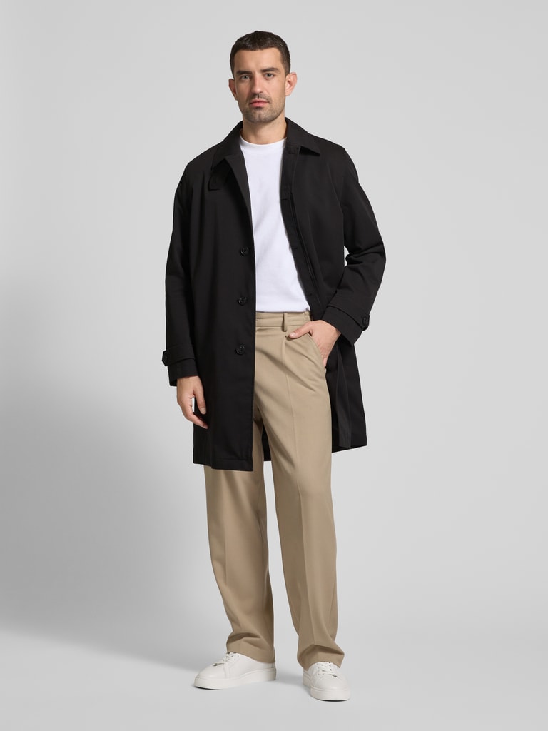 HUGO Mantel mit Umlegekragen Modell 'Maver' (black) online kaufen