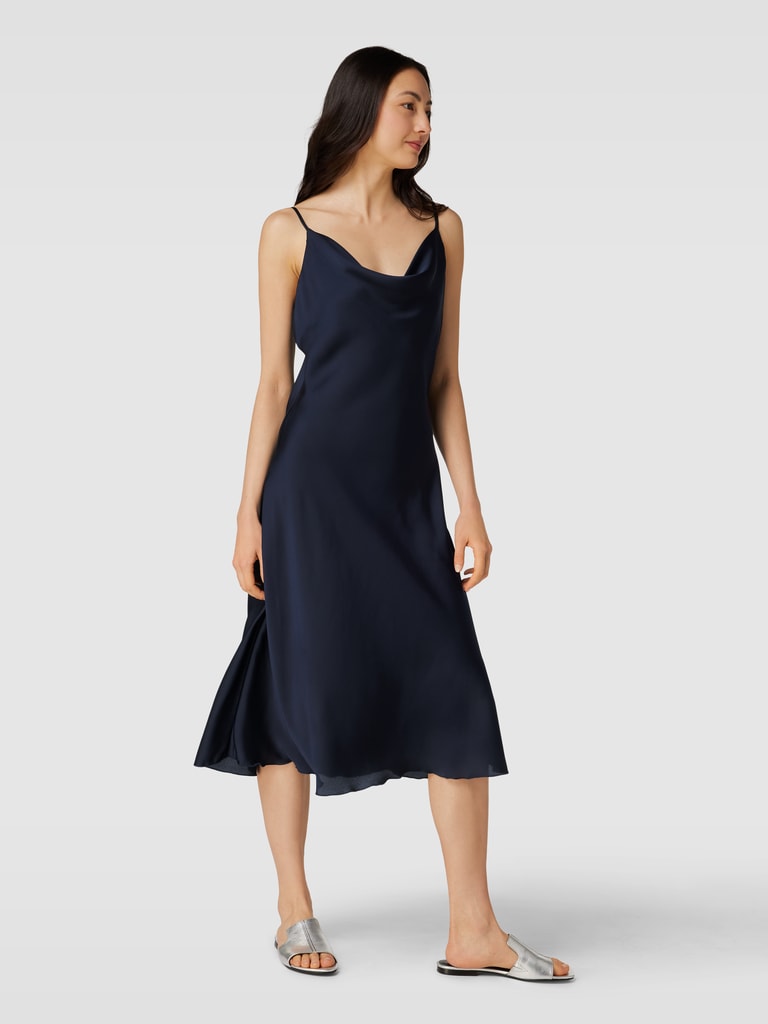 Jake*s Collection Knielanges Kleid mit verstellbaren Spaghettiträgern ...