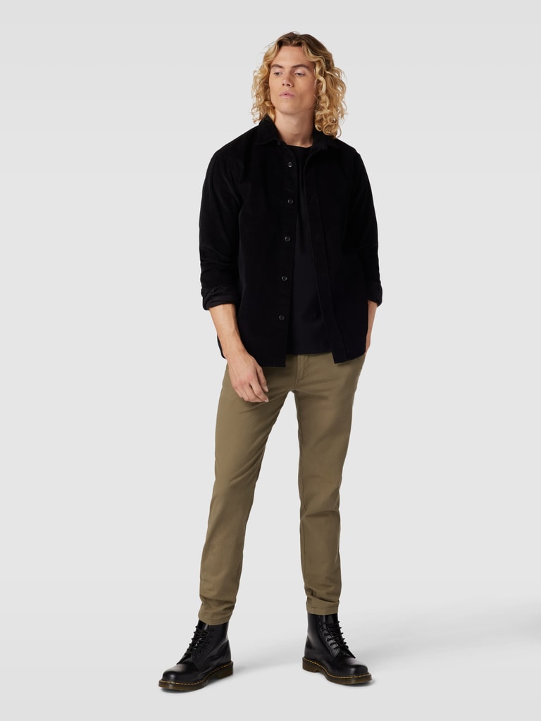 Jack & Jones Slim fit broek met stretch, model 'MARCO' in olijfgroen ...