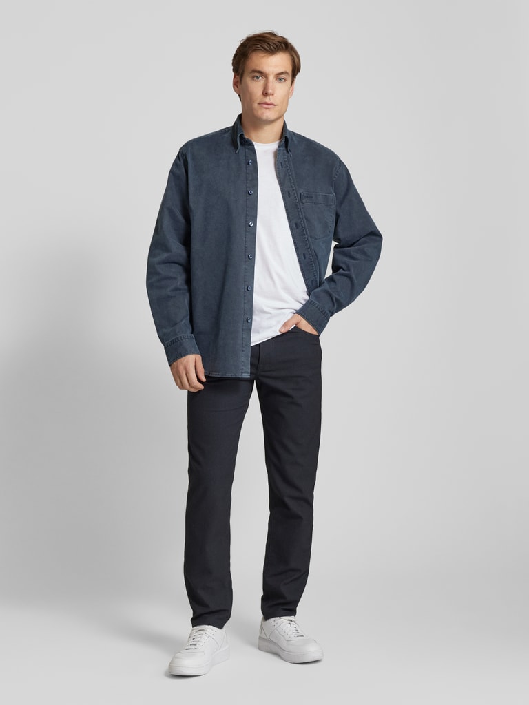 BOSS Orange Freizeithemd mit Kentkragen Modell 'Lambey' (dunkelblau ...