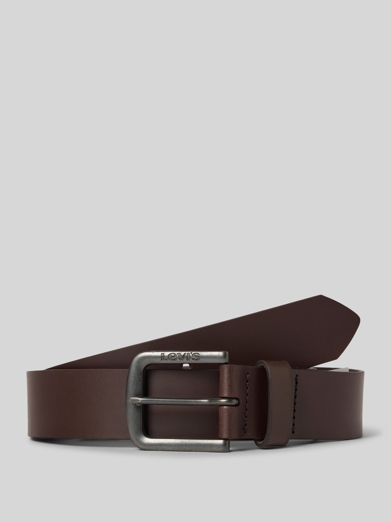 Levi's® Leren riem met labeldetail in cognac online kopen | P&C
