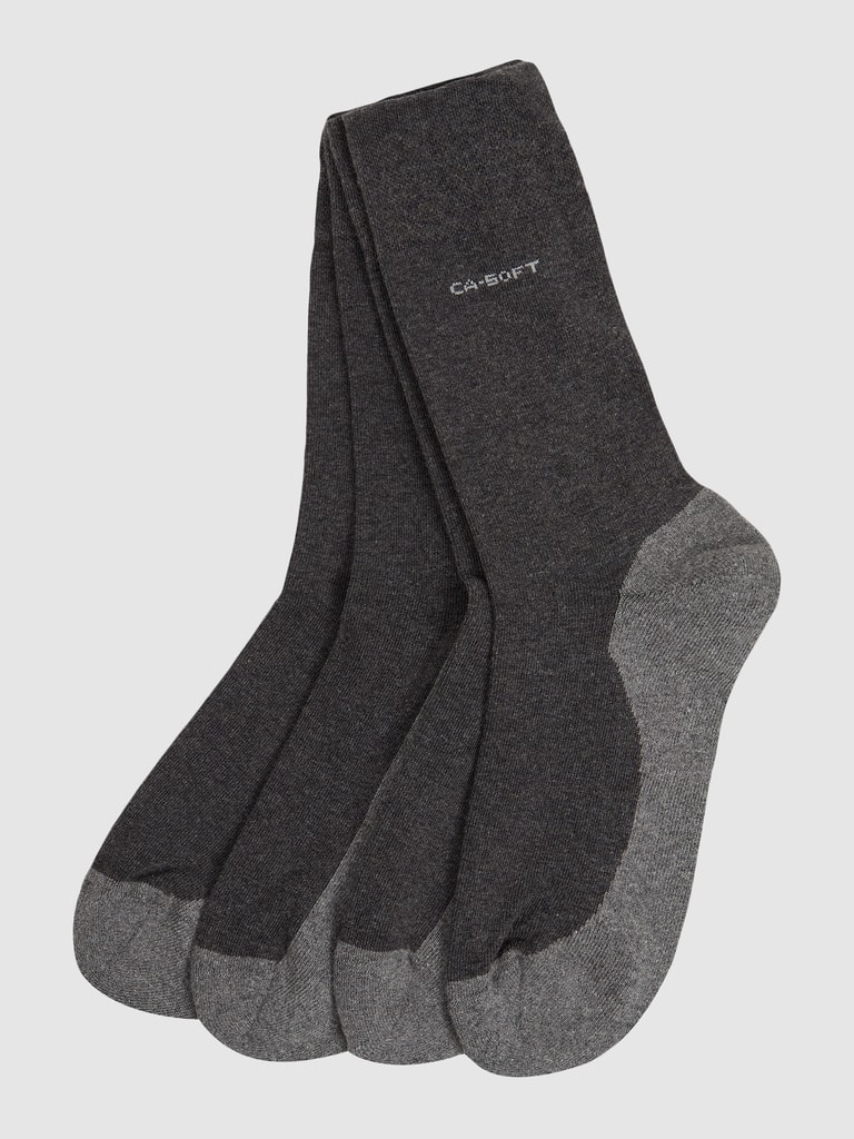 camano Socken mit Elastischer Abschluss im 4er-Pack (anthrazit) online ...