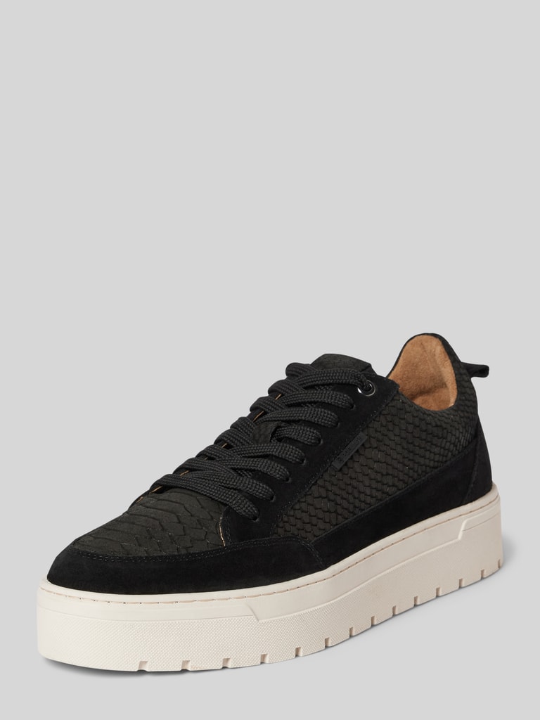 PS Poelman Sneaker mit Label-Detail Modell 'Ivar 02' (black) online kaufen