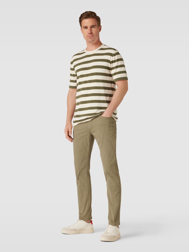 Kup online camel active Spodnie z naszywką z logo (khaki)