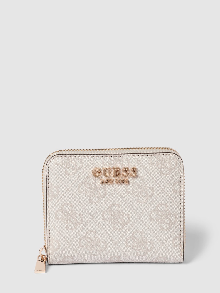 Guess Portemonnaie mit Allover-Logo-Muster Modell 'LAUREL' (hellgrau ...