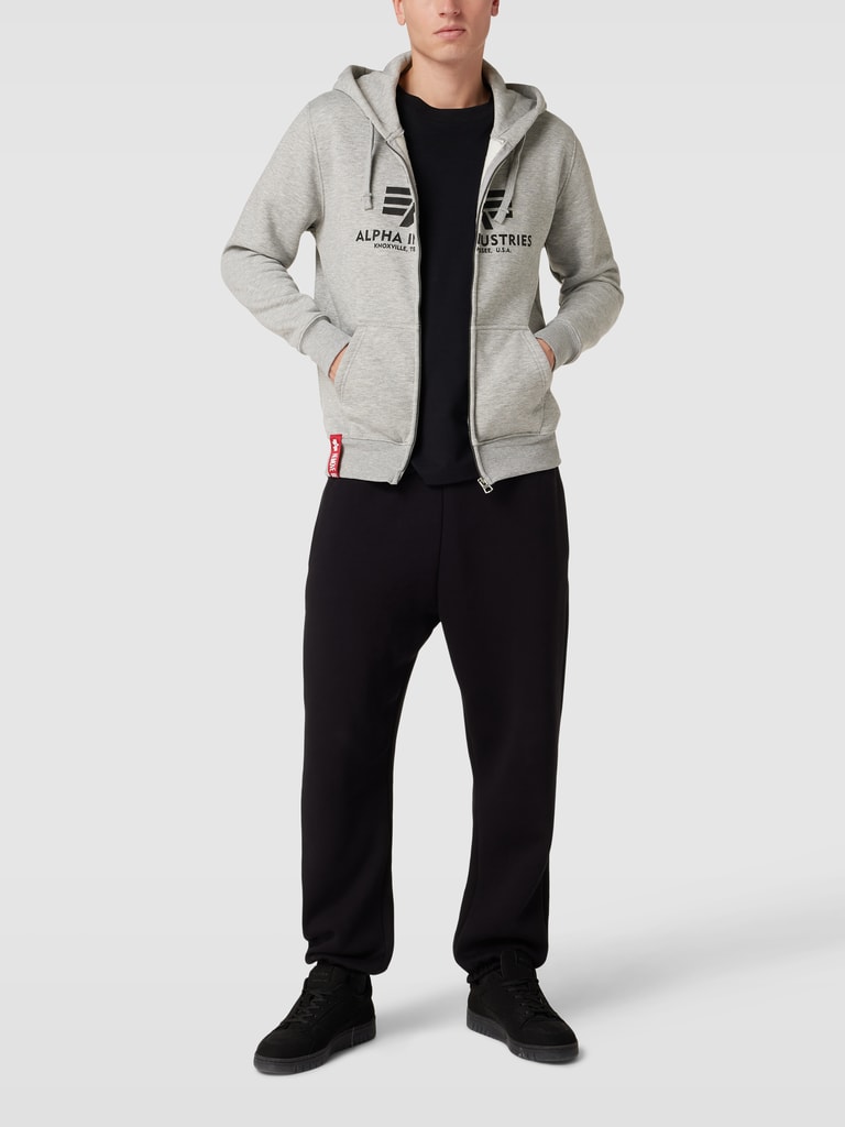 Alpha Industries Sweatjacke mit Label-Details Modell 'BASIC ZIP HOODY ...