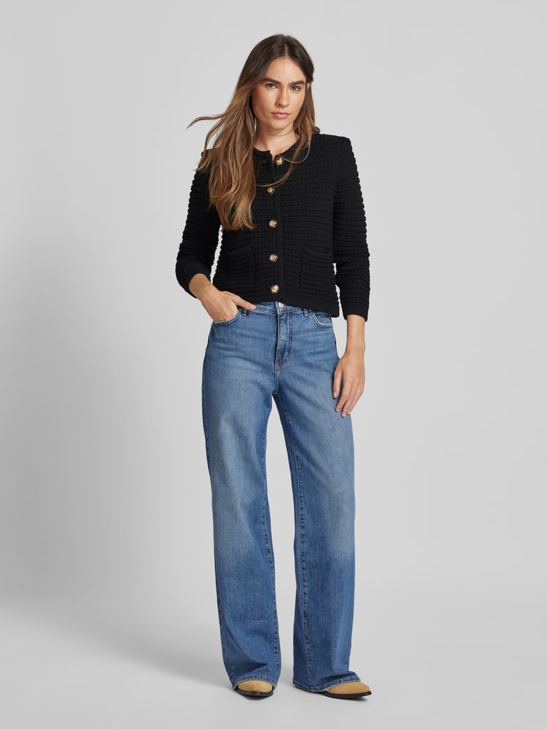 Bash Cardigan mit Strukturmuster Modell 'GASPARD' (black) online kaufen