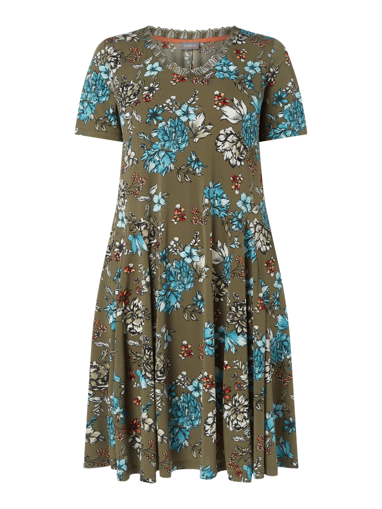 Samoon PLUS SIZE Kleid mit floralem Muster (olivgrün) online kaufen