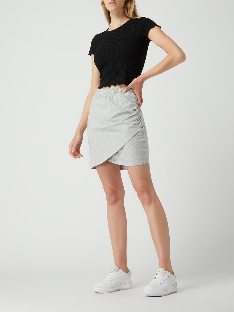 edc By Esprit Minirock mit Stretch-Anteil (hellgrau) online kaufen