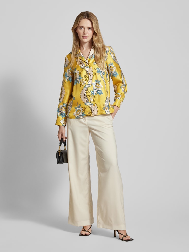 Weekend Max Mara Seidenbluse mit Reverskragen Modell 'ONCIA' (senf ...