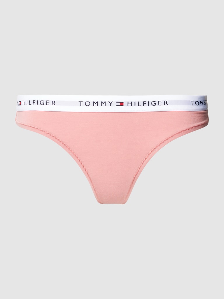 TOMMY HILFIGER String mit elastischem Logo-Bund (altrosa) online kaufen