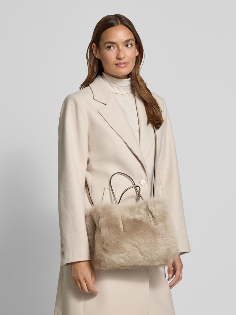 Abro Handtas met lange hengsels, model 'NOELLE' in taupe online kopen | P&C