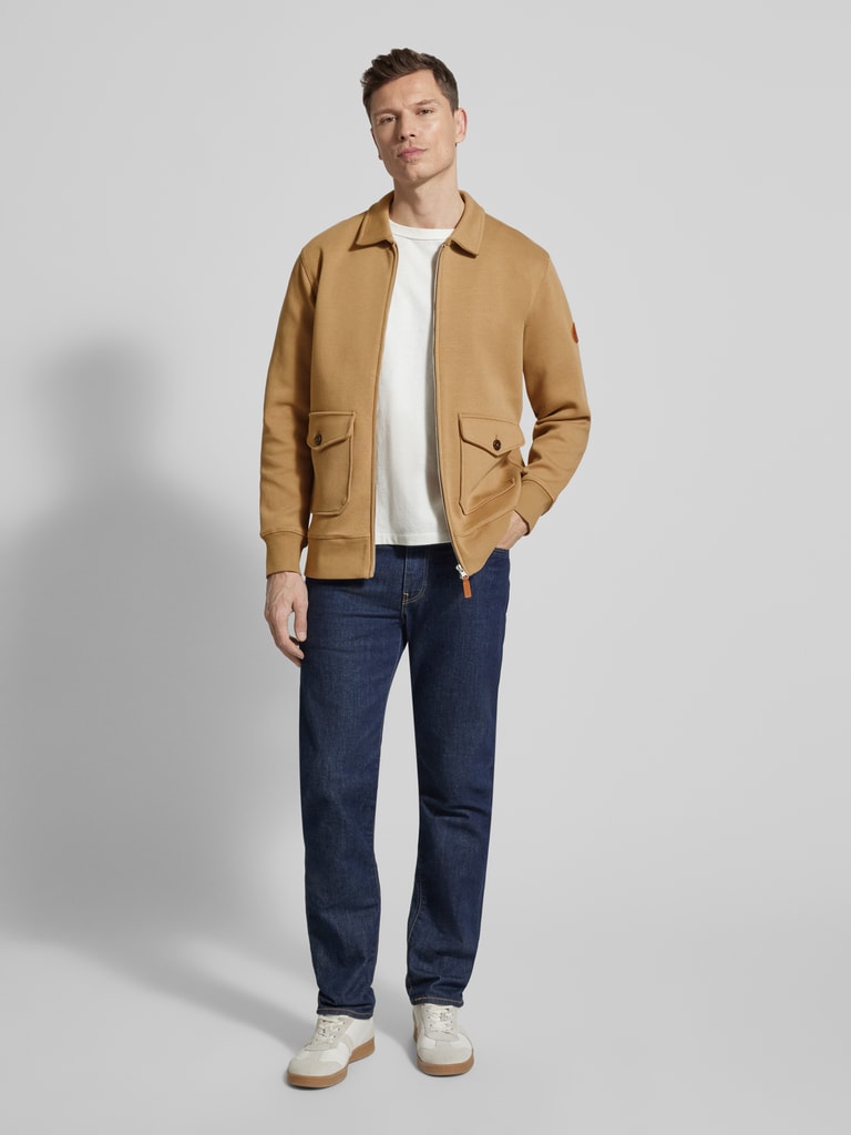 Gant Sweatjacke mit Pattentaschen Modell 'PONTE DI ROMA' (camel) online ...