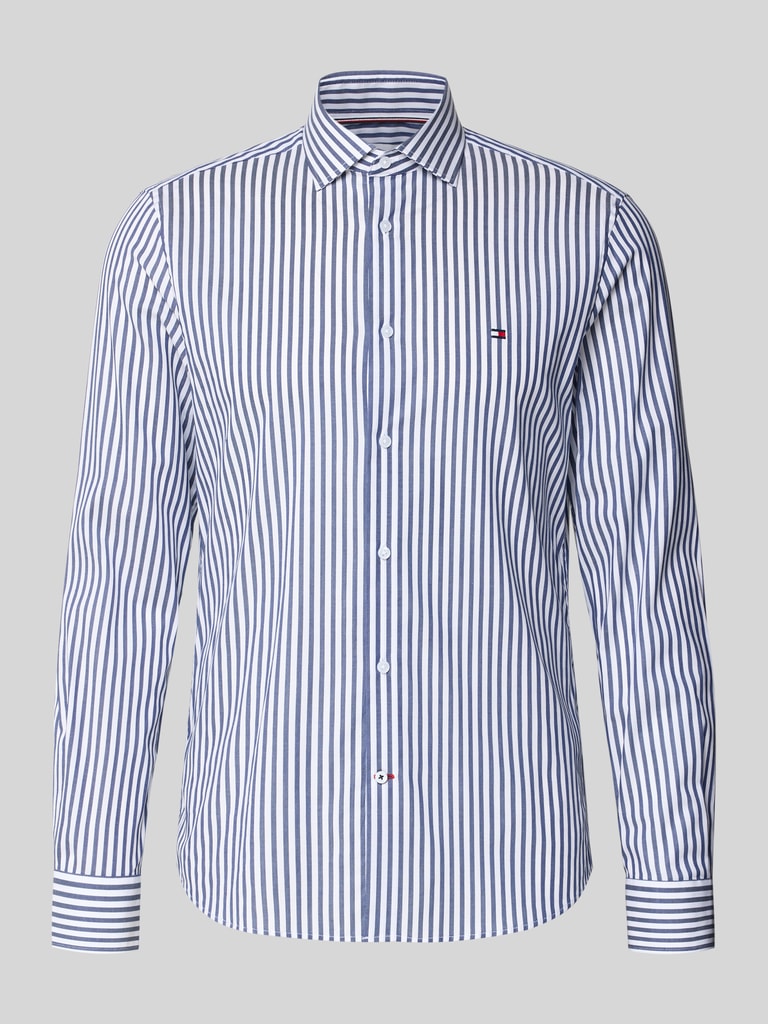 Tommy Hilfiger Tailored Slim Fit Businesshemd aus Baumwoll-Mix (marine ...