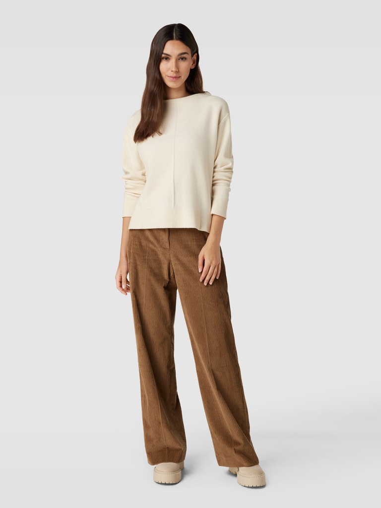 Tom Tailor Strickpullover mit Ziernähten (beige) online kaufen