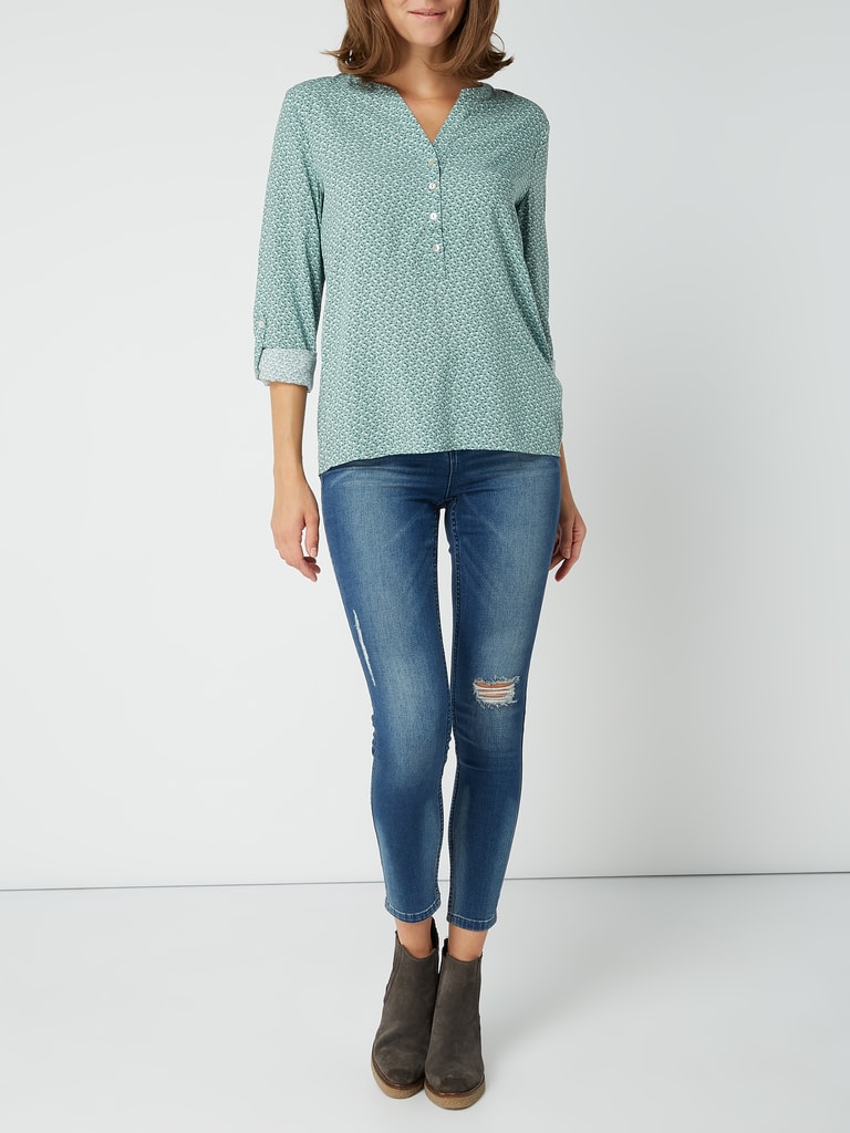Montego Blouseshirt met all-over motief in lindegroen online kopen | P&C