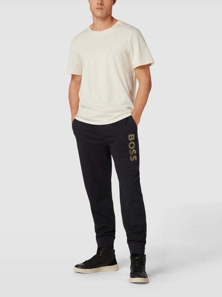 BOSS Sweatpants mit Label-Print Modell 'Lamont' (black) online kaufen
