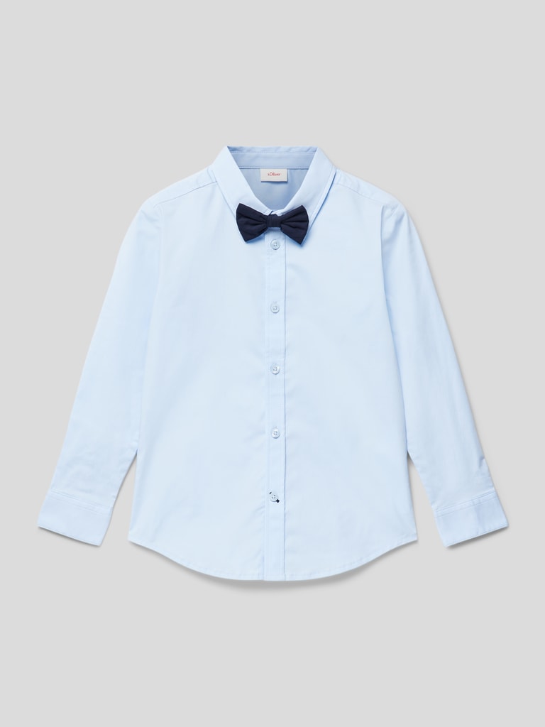 s.Oliver RED LABEL Hemd mit Fliege Modell 'Back to School' (bleu ...