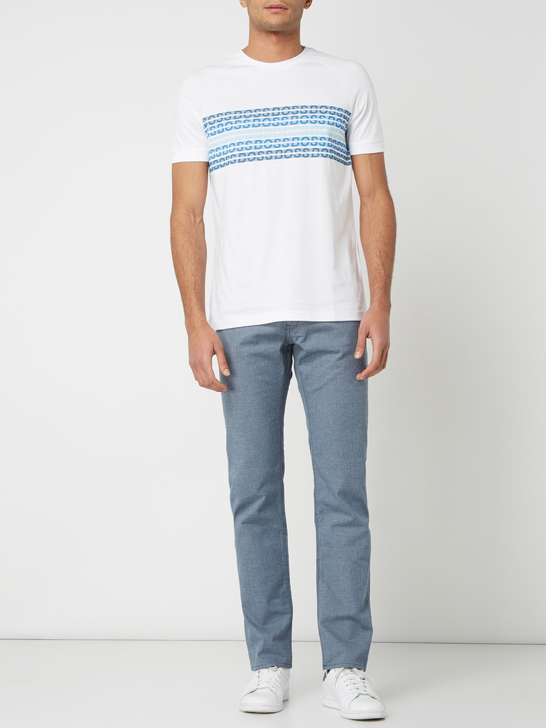 BOSS Regular fit broek met stretch, model 'Maine' in koningsblauw ...