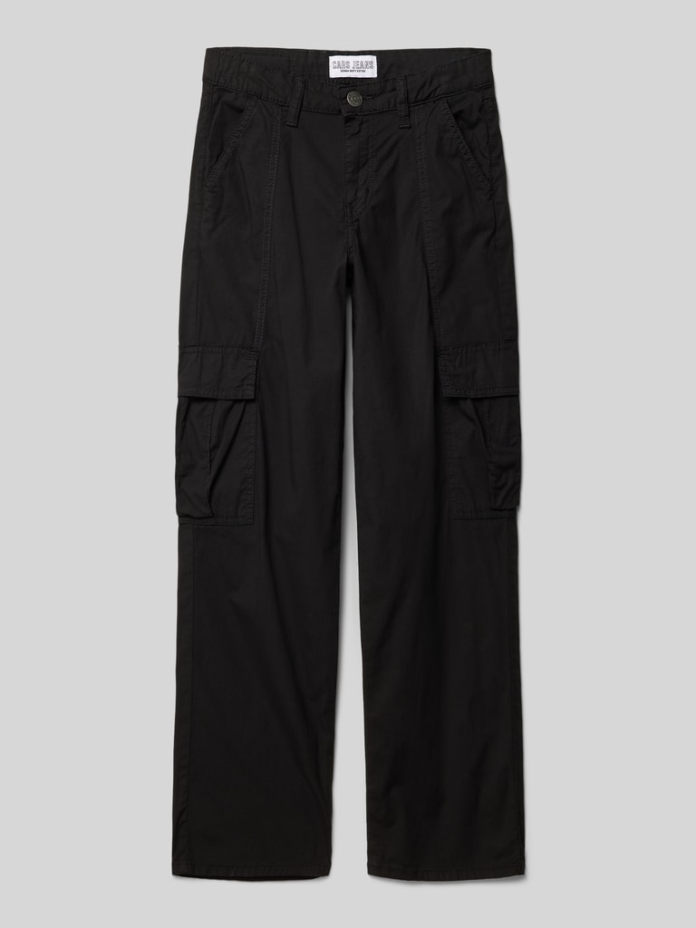 CARS JEANS Loose Fit Hose mit Knopfverschluss Modell 'Karly' (black ...