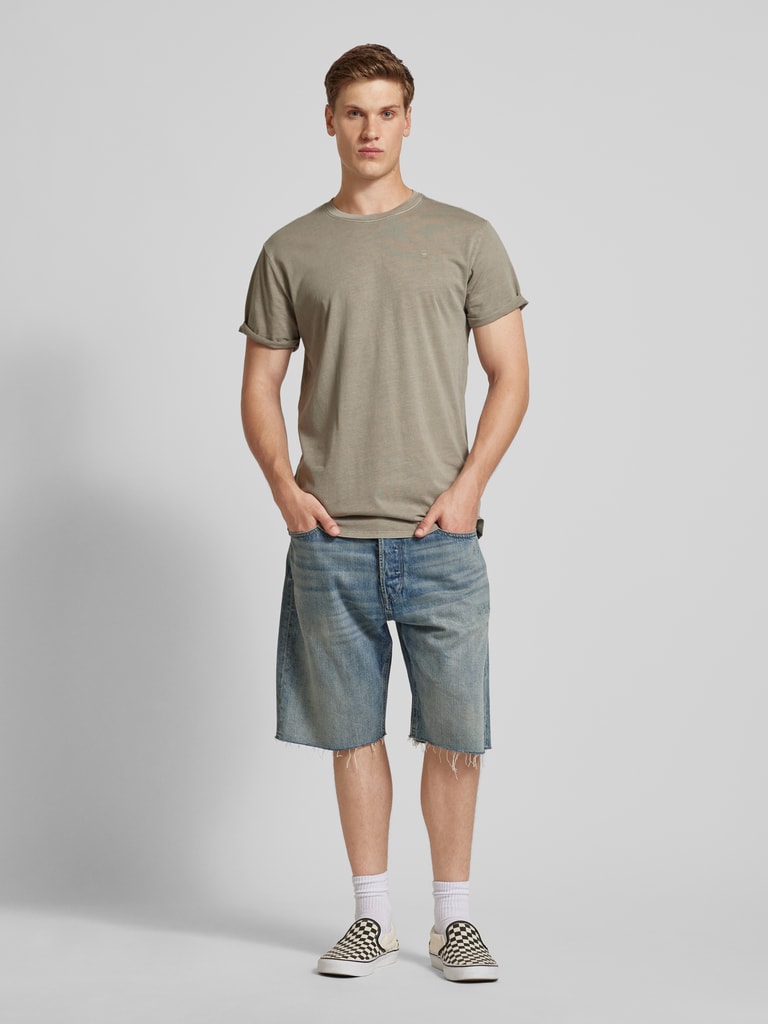 G-Star Raw T-Shirt mit Label-Detail Modell 'Lash' (stein) online kaufen