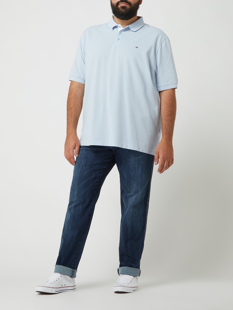 Tommy Hilfiger Big And Tall Plus Size Poloshirt Aus Baumwolle Hellblau