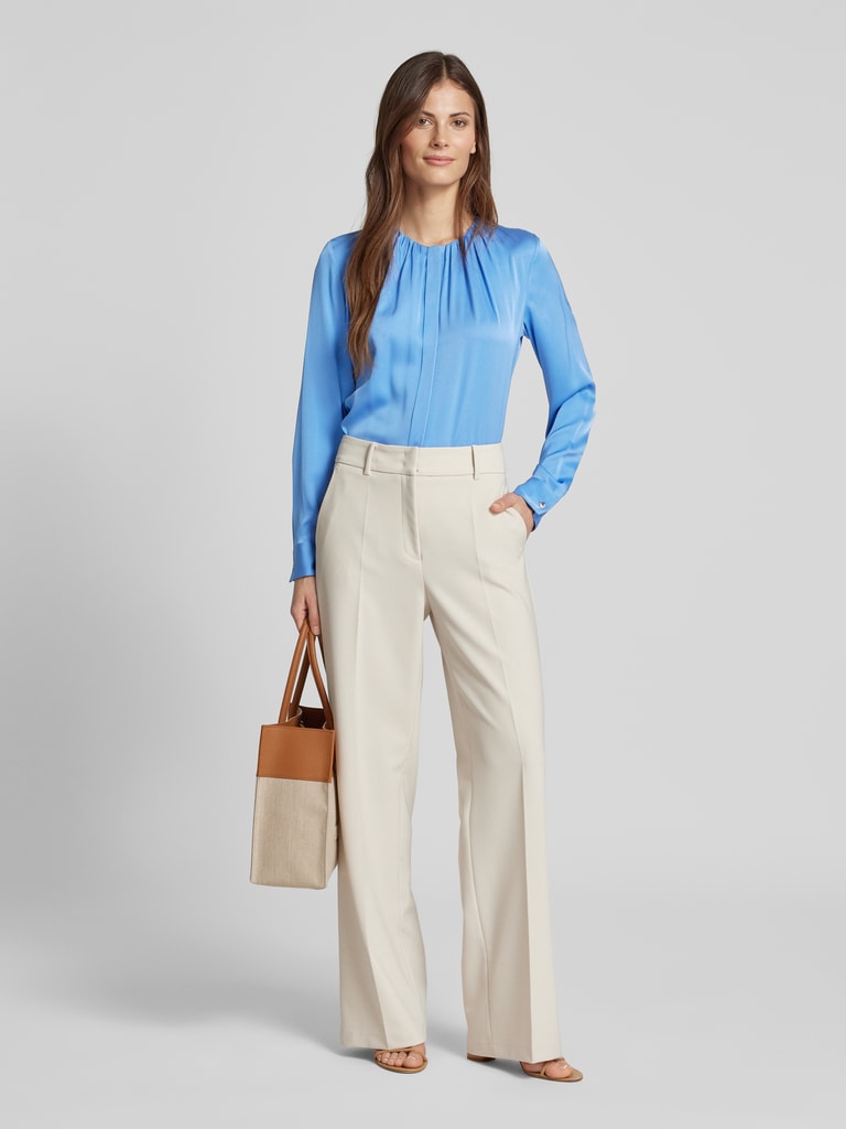 BOSS Bluse aus Seide-Mix Modell 'Banorah' (hellblau) online kaufen