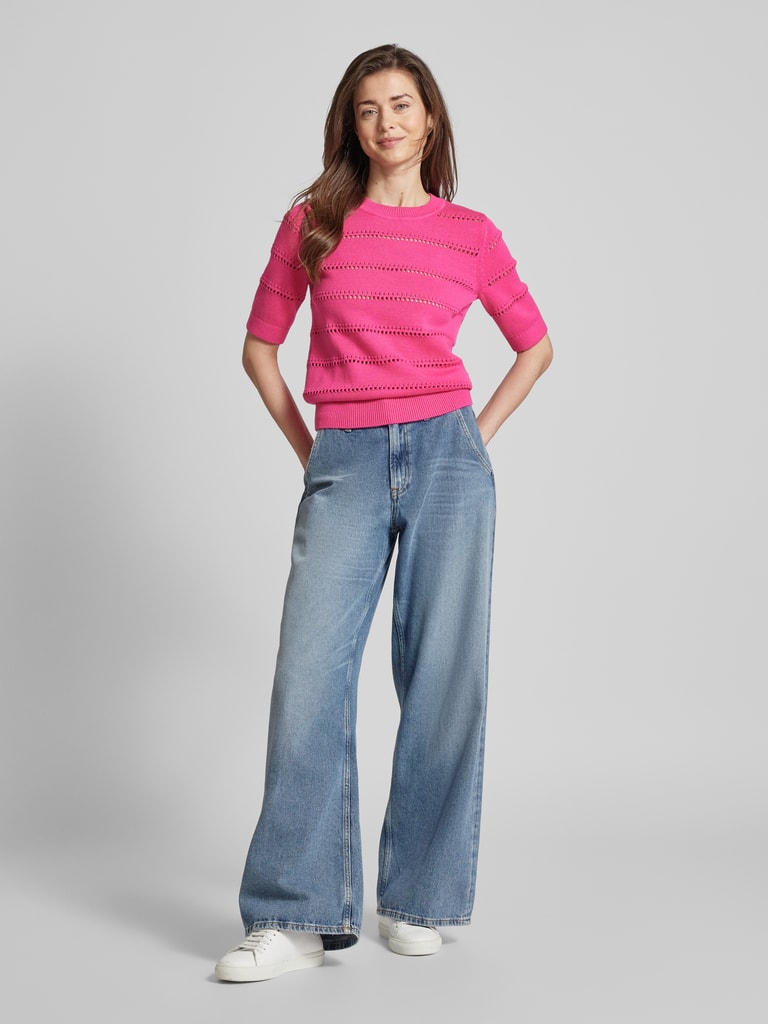 Esprit Strickpullover mit 1/2-Arm (pink) online kaufen