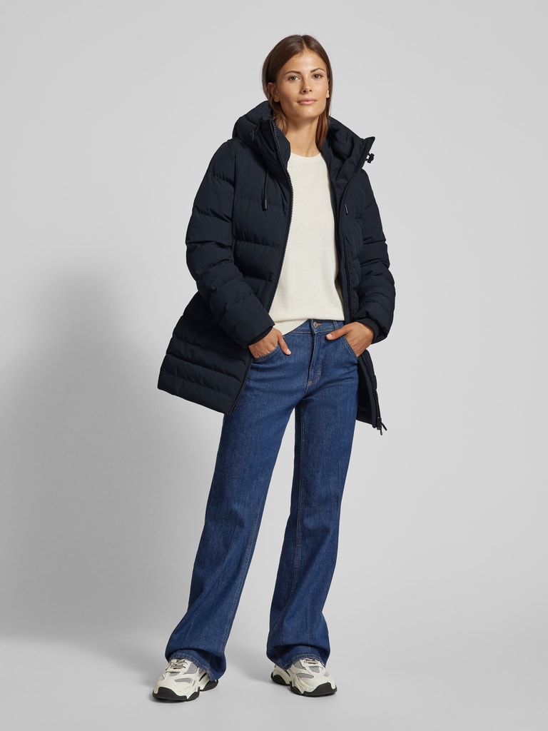 Wellensteyn Shaped fit gewatteerd jack met ritszakken, model 'CORDOBA' in marineblauw online ...