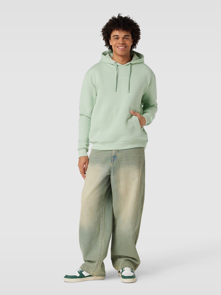 KARL KANI Hoodie mit Label-Stitching (gruen) online kaufen