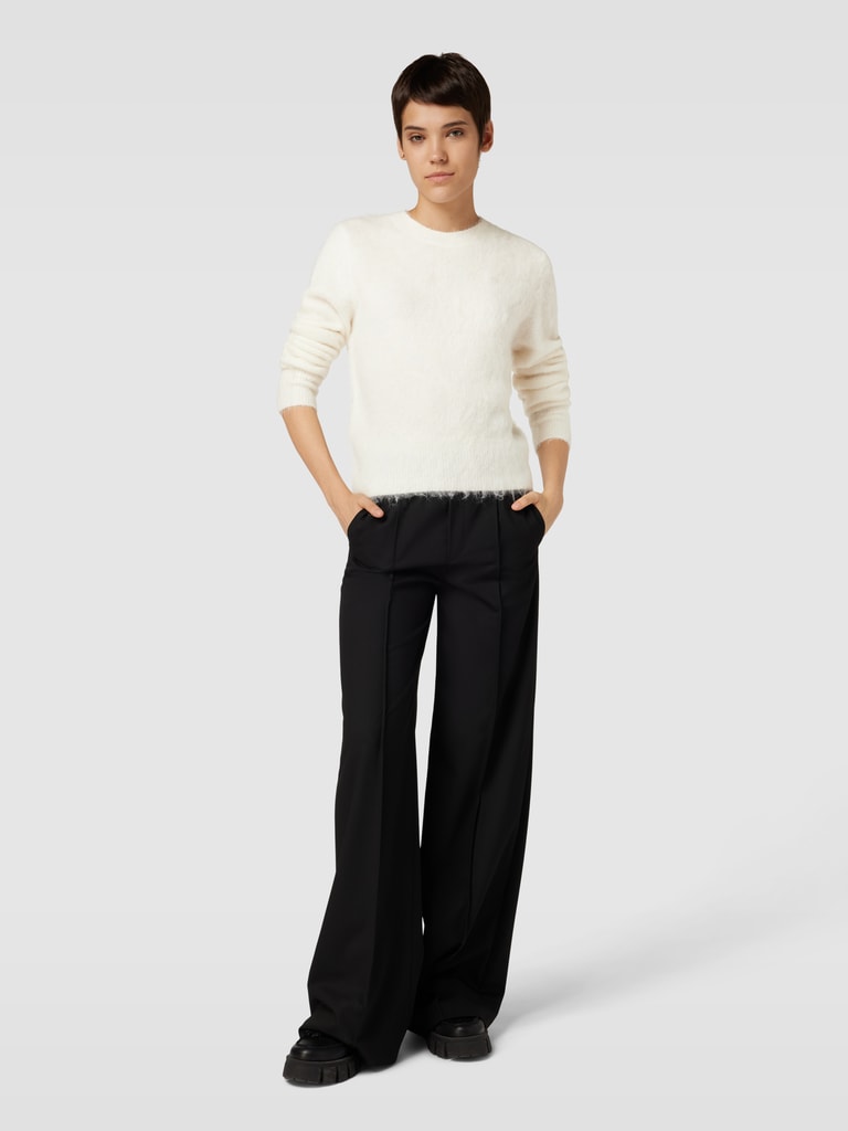 BOSS Strickpullover mit Rundhalsausschnitt Modell 'Fleuretty' (offwhite ...