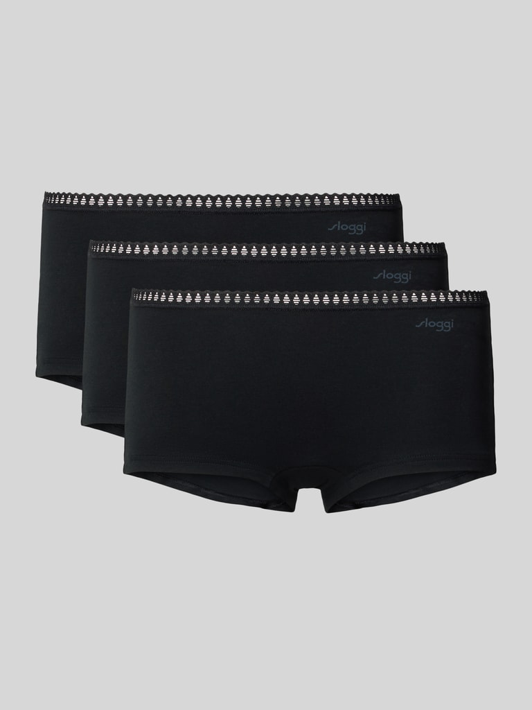 Sloggi Pants mit Label-Print im 3er-Pack Modell 'GO Crush' (black ...