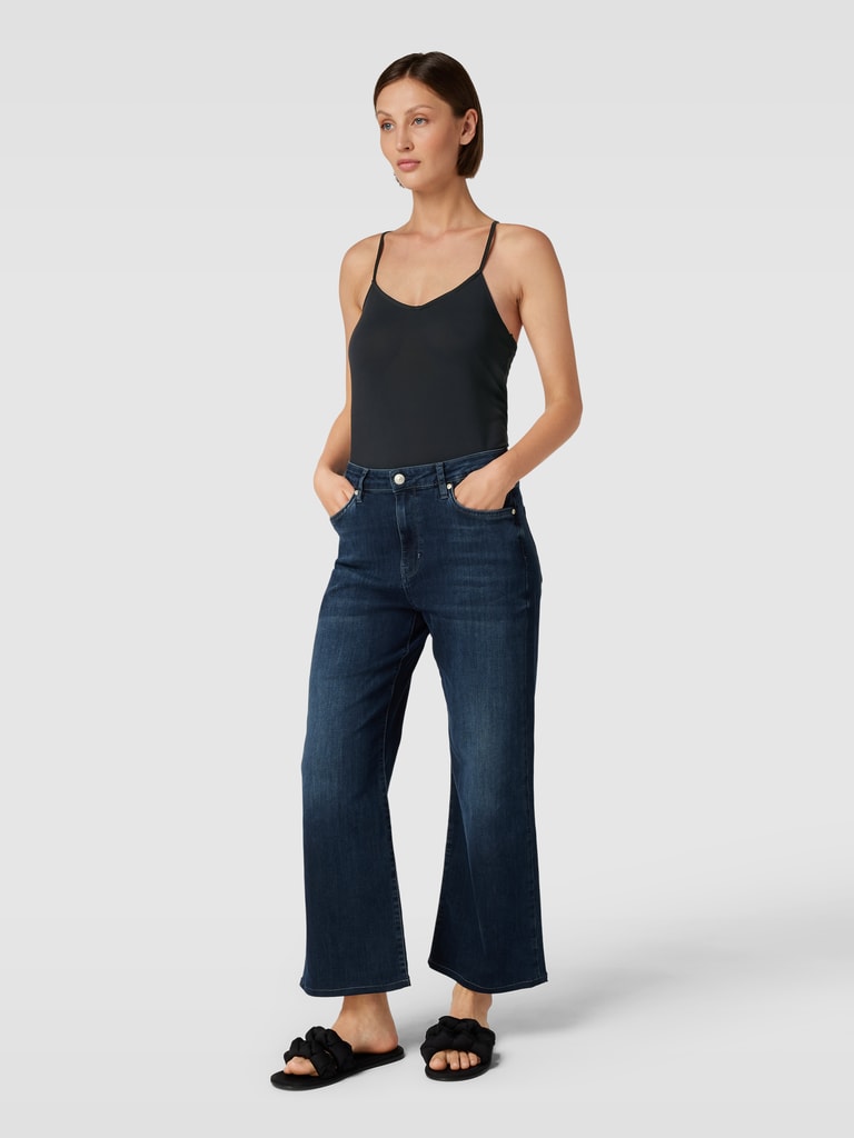 ICHI Top mit Spitzenbesatz Modell 'LIKE' (black) online kaufen