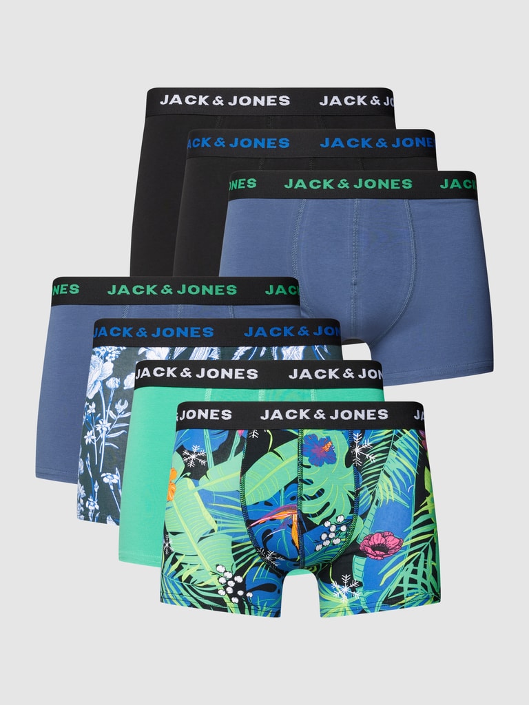 Jack & Jones Trunks mit Label-Print im 7er-Pack (rauchblau) online kaufen