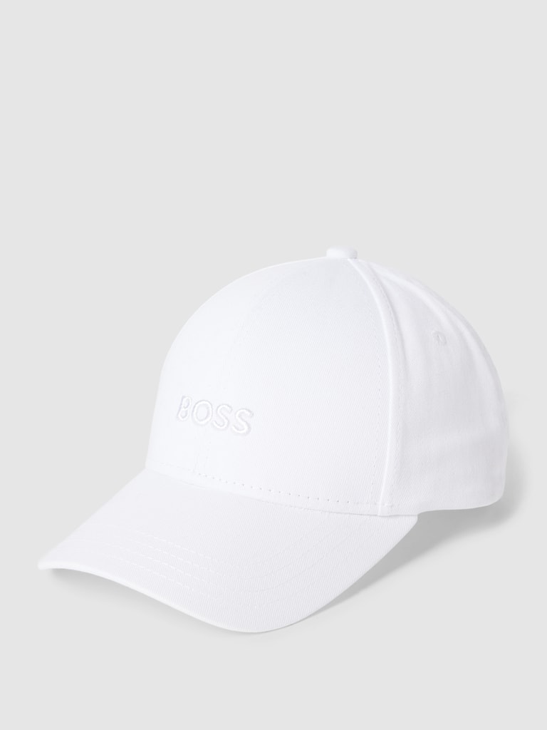 BOSS Basecap mit Label-Stitching Modell 'Zed' (weiss) online kaufen