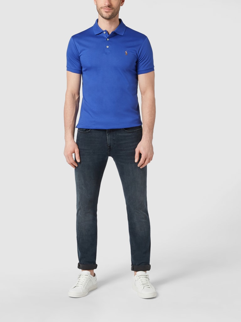 Polo Ralph Lauren Poloshirt mit Label-Stitching (marine) online kaufen