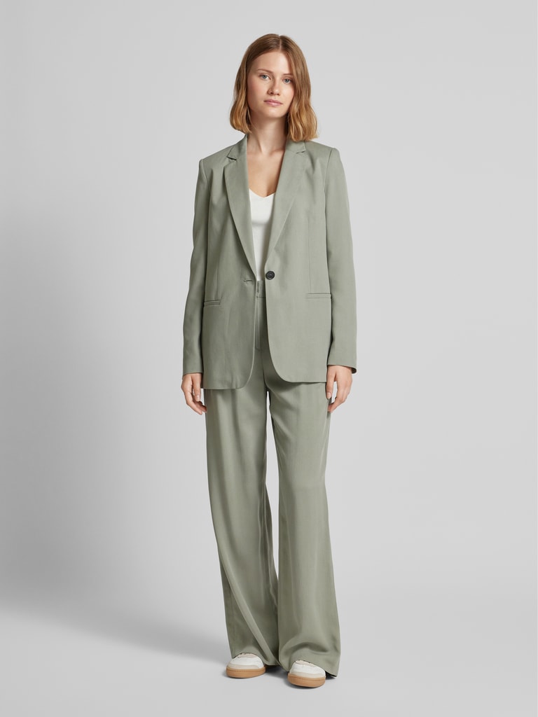 Jake*s Collection Wide Leg Bundfaltenhose mit Gürtelschlaufen (schilf ...