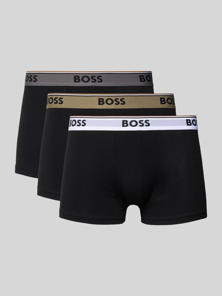 BOSS Trunks aus Baumwoll-Mix im 3er-Pack (black) online kaufen