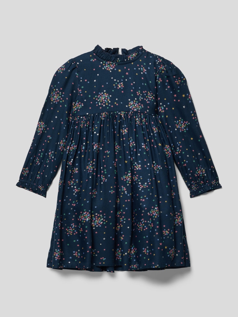 Happy Girls Jurk van viscose met all-over motief in marineblauw online ...
