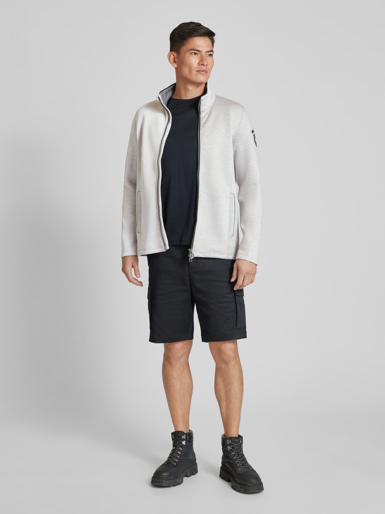 Wellensteyn Sweatjacke mit Logo-Stitching Modell 'TAMPER' (silber ...