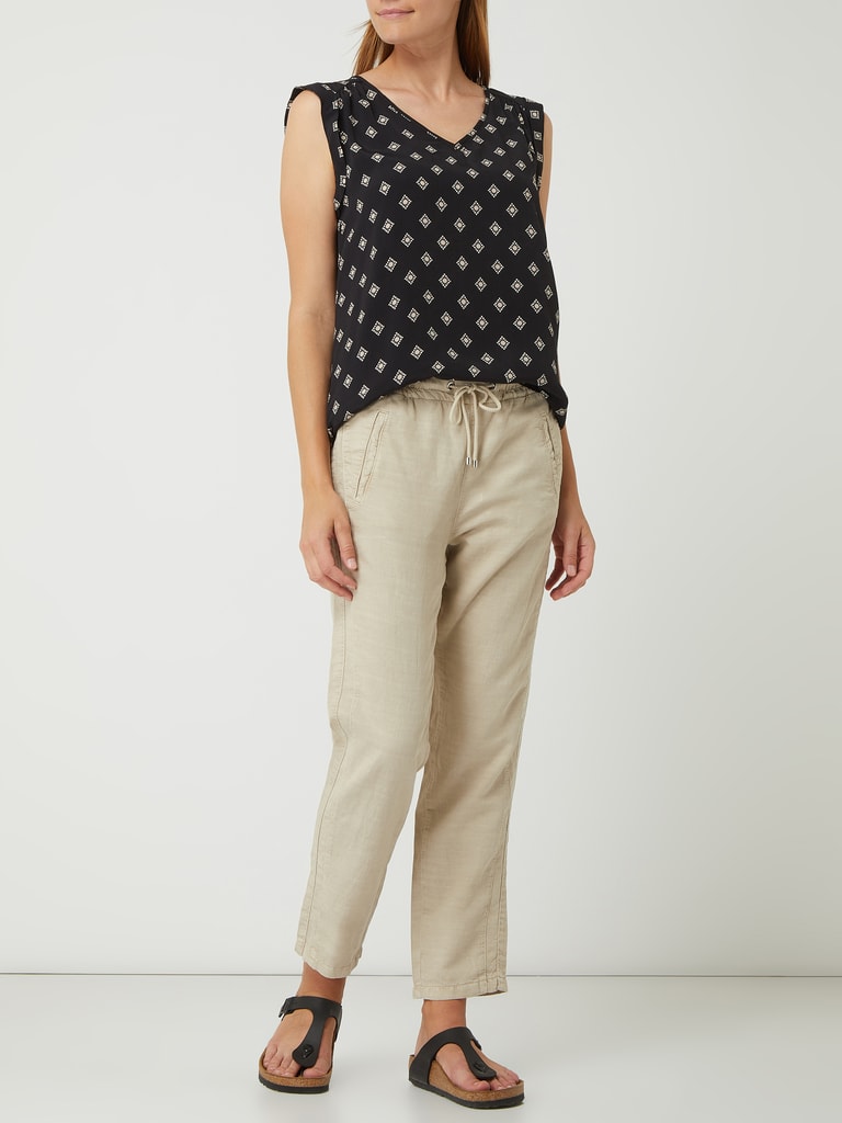 MAC Schlupfhose mit Leinen-Anteil Modell 'Easy' (beige) online kaufen