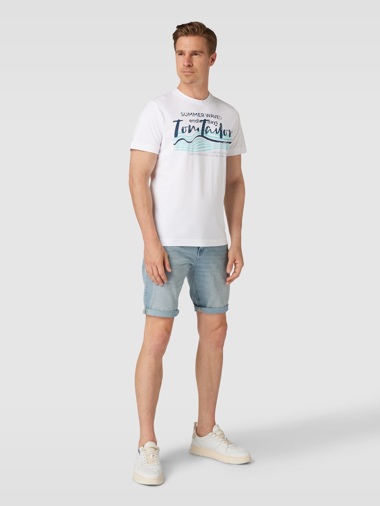 Tom Tailor T-Shirt mit Logo-Print (weiss) online kaufen