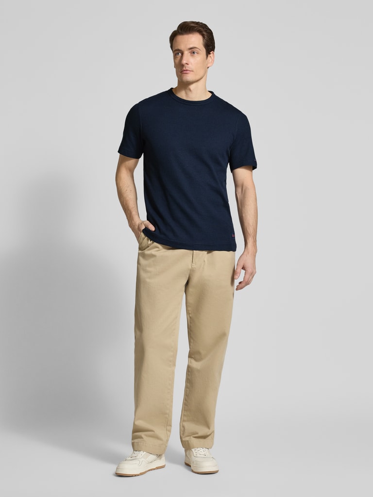 Tom Tailor Regular Fit T-Shirt aus Baumwoll-Mix (marine) online kaufen