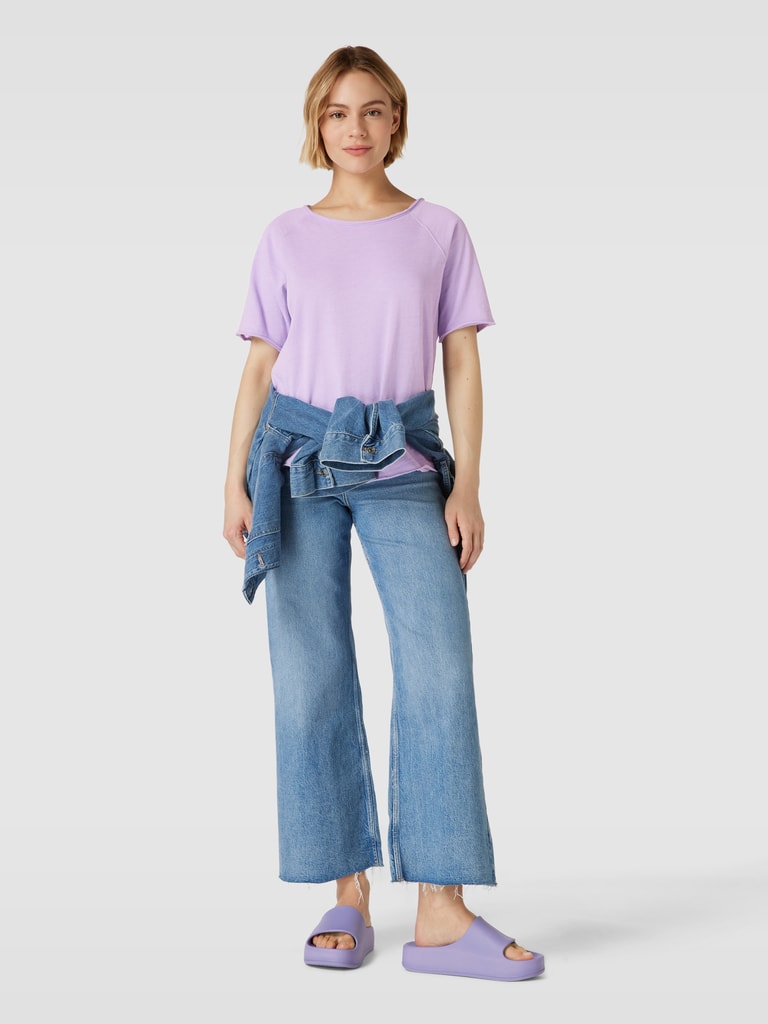 Smith and Soul T-Shirt mit geripptem U-Boot-Ausschnitt (flieder) online kaufen